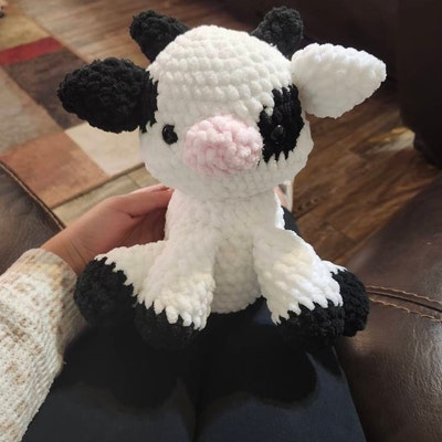 Amigurumi Cow Pattern, Plush Pattern, Stuffed Cow Toy, Cow, Crochet Cow ...
