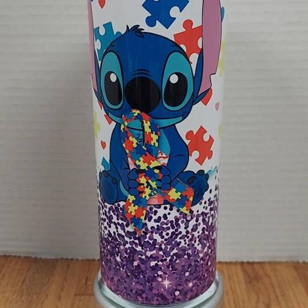 Ddisney Stitch 20oz Skinny Tumbler Sublimation Valentine Chocolate ...