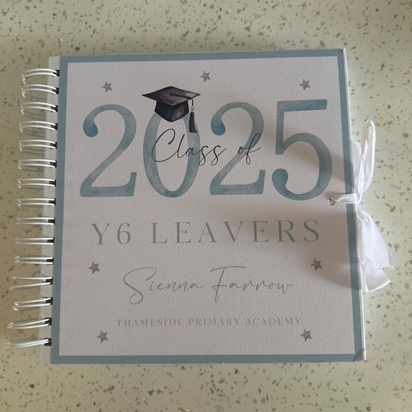 Personalised Leavers Book, Class of 2025 Book, Personalised School ...