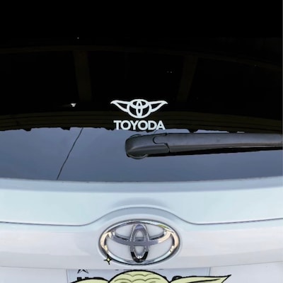 Yoda Toyoda Toyota Vinyl Decal for Car, Laptops, Any Smooth Surface ...