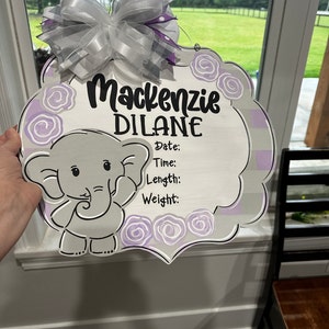 Golf Hospital Birth Announcement Door Hanger, Golf Nursery Sign, Birth ...