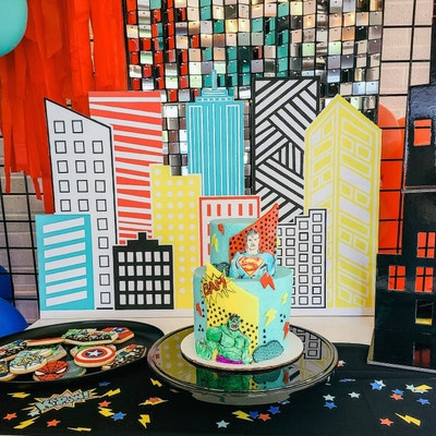 SUPERHERO Party Pack, Printable Party Decor, Superhero Birthday Party ...