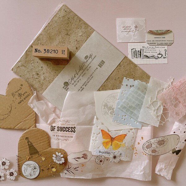 10 Sheet, Chinese Mulberry Paper, Texture Paper Bundle, Scrapbook ...