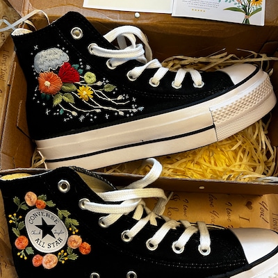 Embroidered Converse/ Converse Custom Constellation Embroidery ...