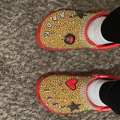Adult-diamonds & Pearls-custom Embellished Crocs 100% Customizable - Etsy