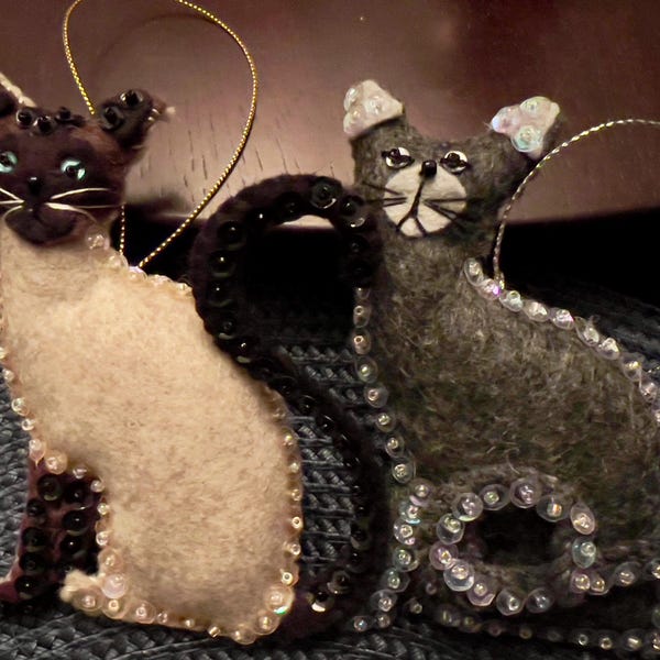 12 Days of Christmas Handmade Felt Ornament Set of 2 Partridge and Pear ...