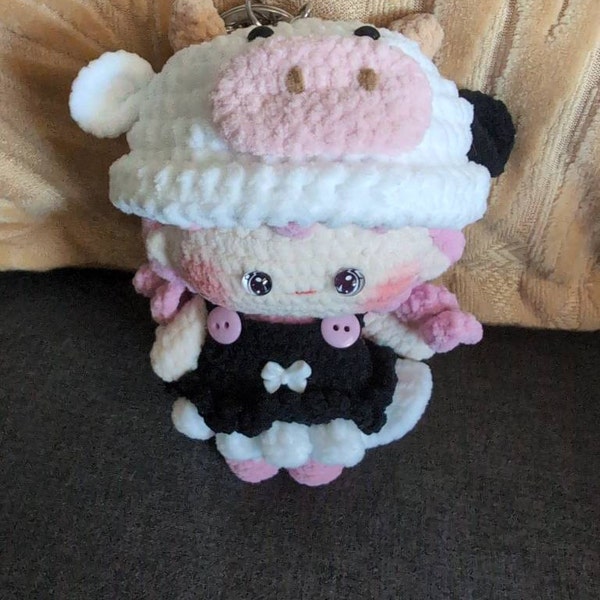Crochet Doll Keychain, Doll Bag Charm, Doll Bag Accessory, Gift for ...