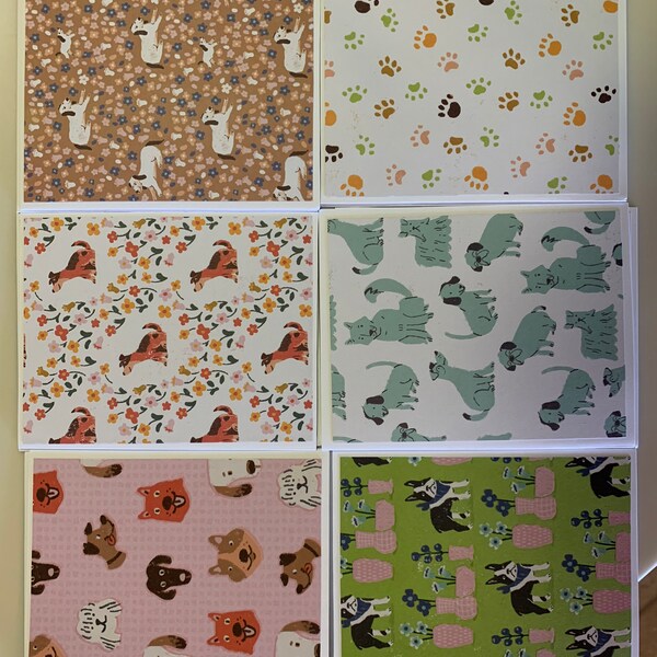 Dog Note Cards /set of 12, Budget EZ, Blank Inside, for Dog Lovers - Etsy