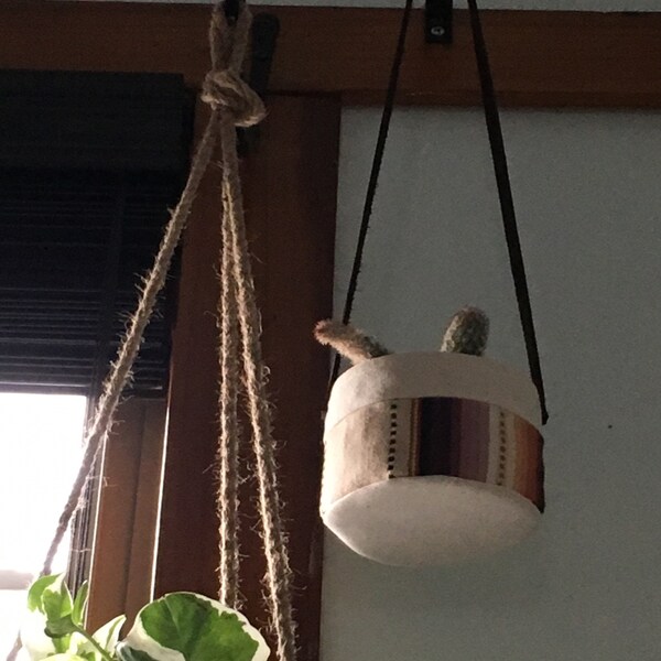 Medium Natural Canvas Bucket Basket - Etsy