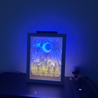 Papercut Light Box Paper Carving Light Box Night Light 3d Led Light Box ...