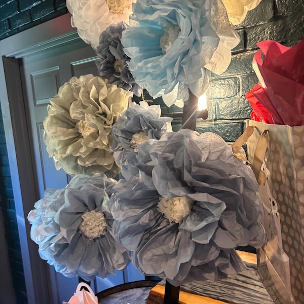 Betsy Collection (set of 10 Paper Flowers) Back to School, Flower Wall ...