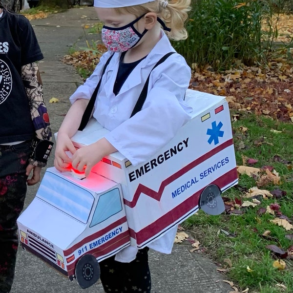 Ambulance Box: DIY Printable PDF With Editable Text - Etsy