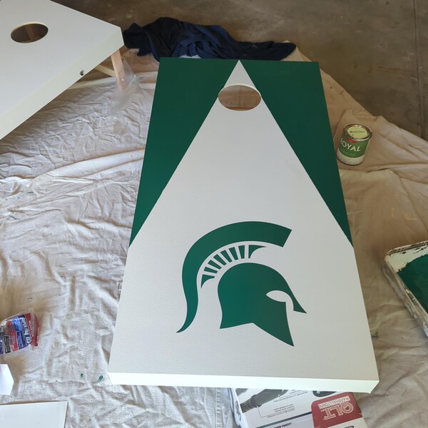 Michigan State University Spartans Block S Car Decal MSU Sticker (green ...