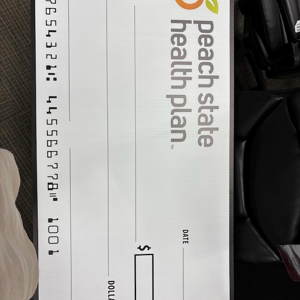 Custom Giant Check - Large Check for Special Occasions - Oversized ...