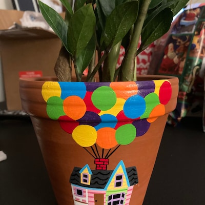 CUSTOM Garden Sign Painted Flower Pot Hand Painted Sign - Etsy