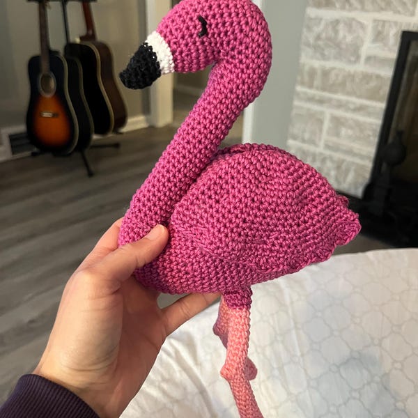 Flamingo Crochet Pattern, Easy to Follow Flamingo Amigurumi Pattern ...