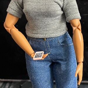 Miniature Cell Phone, Fashion Doll 11.5 Size Phone, Doll Home, Crafts ...