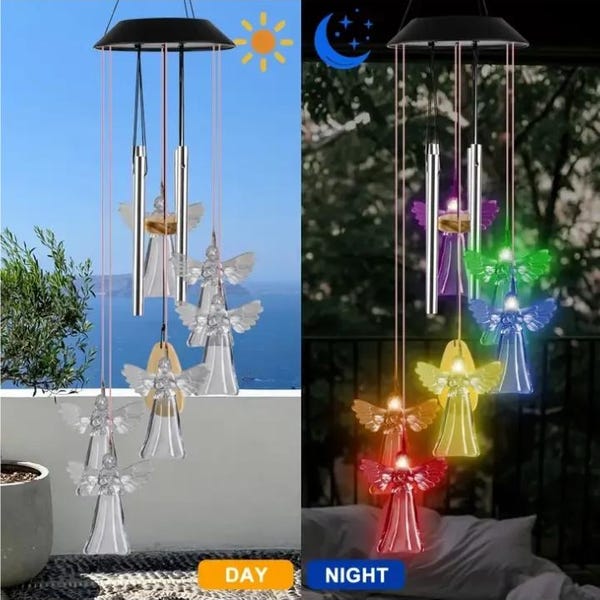 38" Peacock Spring Garden Solar Wind Chime - Etsy