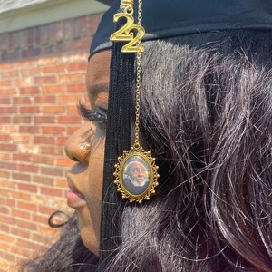 Personalized Memorial Photo Pin Graduation Photo Charm - Etsy