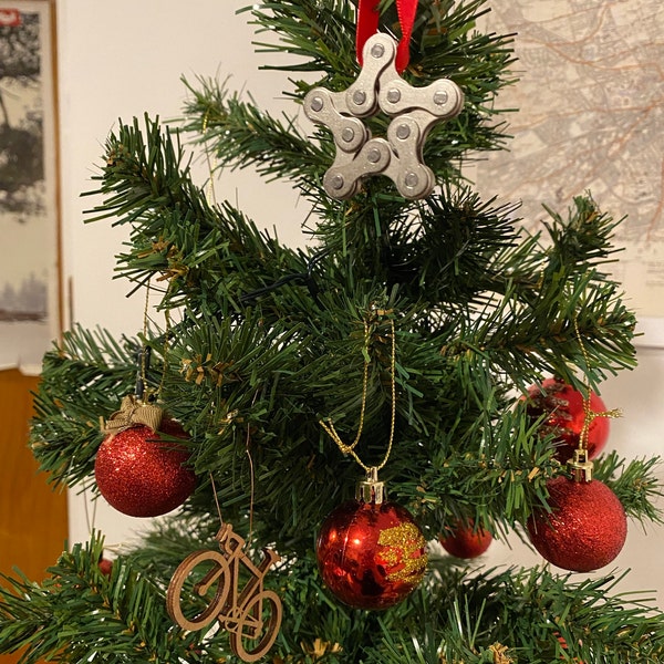 Christmas Bamboo Bicycle Tree Decorations - Etsy