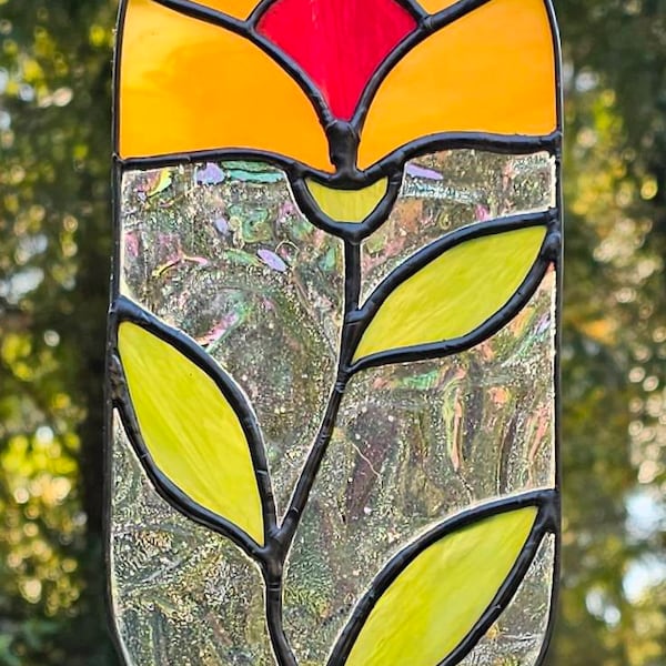 Stained Glass Flower Pattern Set: Beginner DIY (digital Download) - Etsy