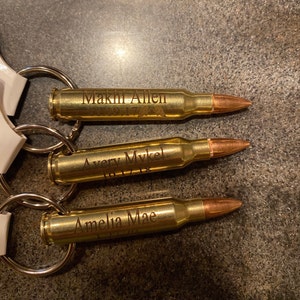 AR-15 Bullet Keychains Custom Engraved Gifts for Him gifts for Her ...