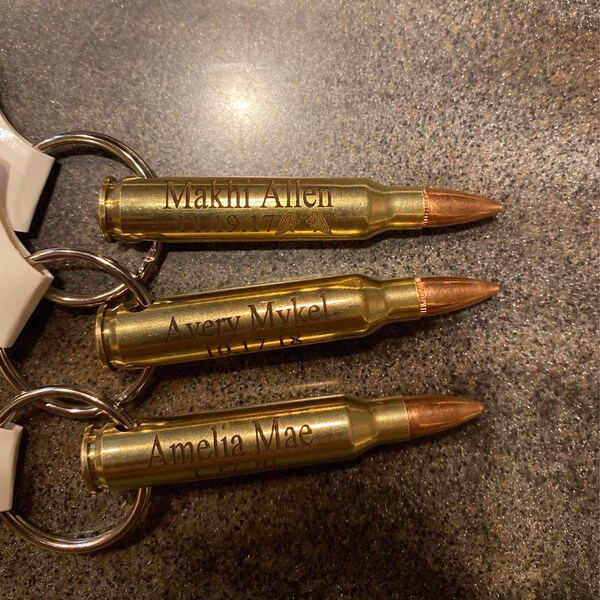AR-15 Bullet Keychains Custom Engraved Gifts for Him gifts for Her ...