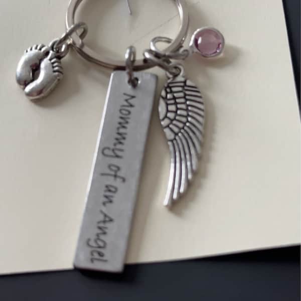 Baby Angel Keychain, Mommy's Keychain, Daddy's Keychain, Father's ...