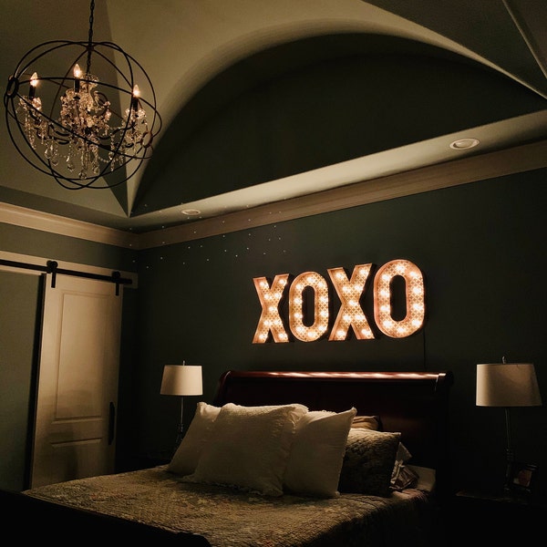 Open Sign, Vintage Style Vertical Marquee Open Sign, Lighted Metal ...