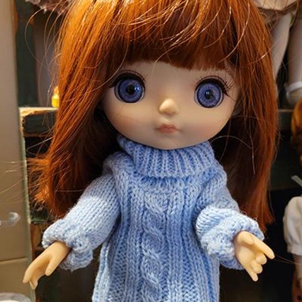 Custom Doll Wig for Minifee 1/4 BJD Dolls tan Caps 6-7 Head Size of Bjd, Msd, ,fairyland Minifee ...