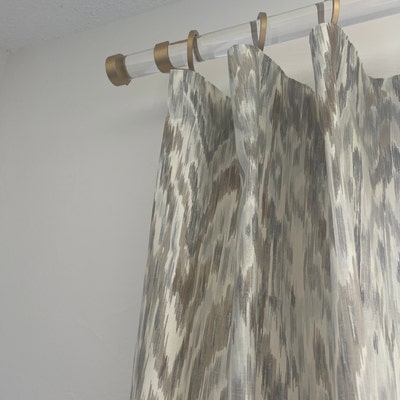 1 Inch Diameter Iron Drapery Rod Available in Gold, Silver, Black and ...