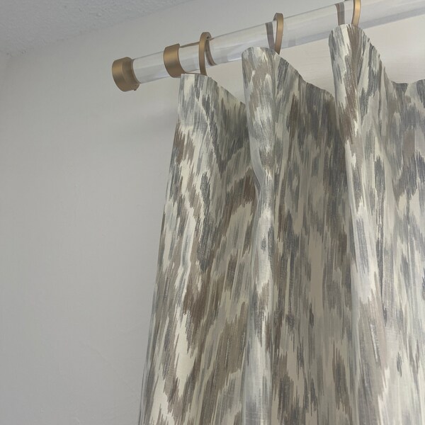 1 Inch Diameter - Iron Drapery Rod- Available in Gold, Silver, Black ...