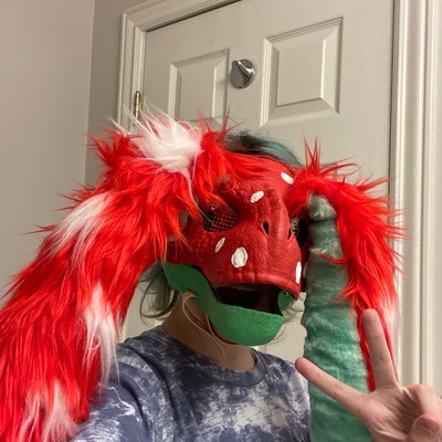Custom Raptor Mask With Long Ears - Etsy