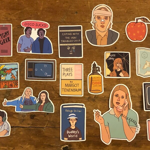 Wes Anderson Sticker Packs - Etsy