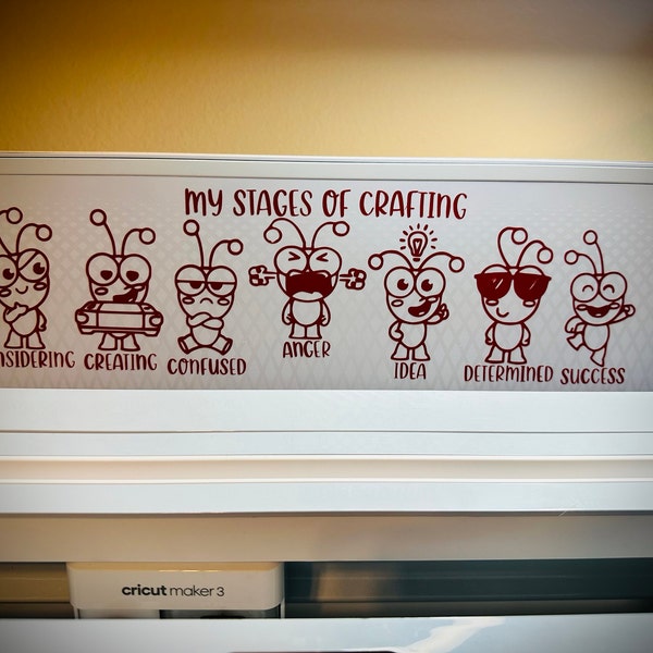 7 Stages of Crafting SVG, Cricut Cutie Stages of Crafting, SVG Files ...