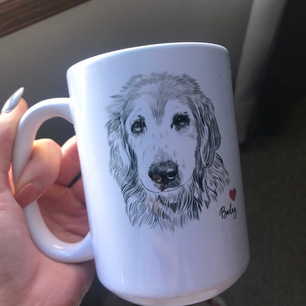 Custom Dog Mug, Dog Lover Gift, Pet Memorial, Dog Memorial Gift, Pet ...