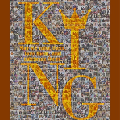 Custom Photo Collage Gift, Mosaic Poster From Your Pictures, Custom ...