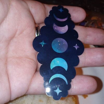 Lunatic Moon Phases Funny Moon Decal Glossy Sticker for - Etsy