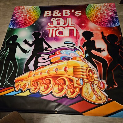 Soul Train Birthday Backdrop, Soul Train Backdrop, Soul Train Party ...