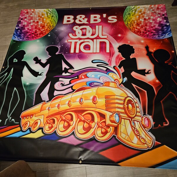 Soul Train Birthday Backdrop, Soul Train Backdrop, Soul Train Party ...