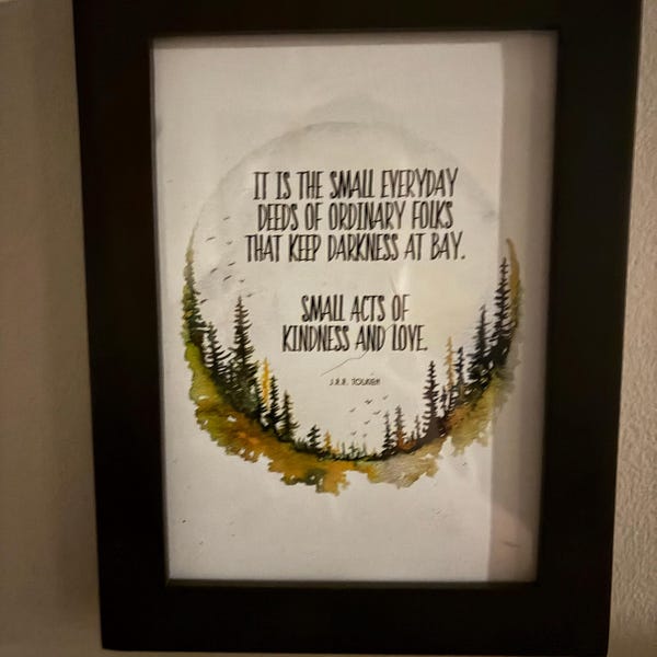 Inspirational Quote, Forest Art, Watercolor Art Print, Magic Quote ...