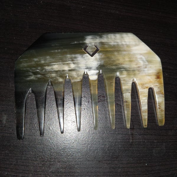 Buffalo Horn Tail Comb, Hairdressing Comb Pointed Tail, Anti-static ...