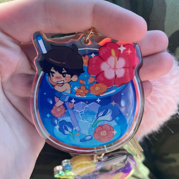 OMORI Charms OMORI Keychains Beach Set | Aubrey Charm, Kel Charm, Hero ...