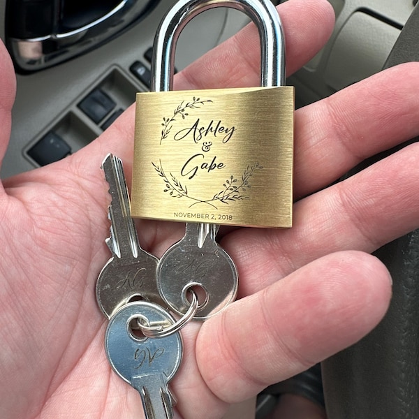 Personalized Padlock | Lover's Lock | Spotify Engraved Padlock ...