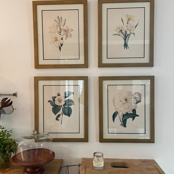 Antique Flower Art Print Set Antique Prints Botanical Prints Flower ...