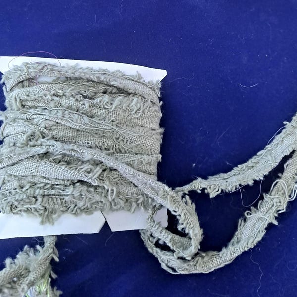 No Tariff! 20 Yards 4 Colors Bunch Recycled Linen Cotton Ribbon Yarn ...