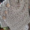 KNITTING PATTERN PDF Only - Beginner - 3 Button Rustic Scarf, Shoulder ...