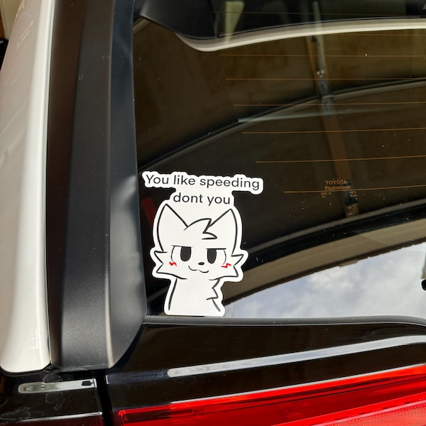 You Like Speeding Don't You Boykisser Sticker Boykisser Merch Funny ...