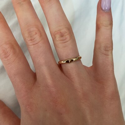 Pinky Initial Ring, Personalized Signet Ring, Custom Pinky Ring, Gold ...