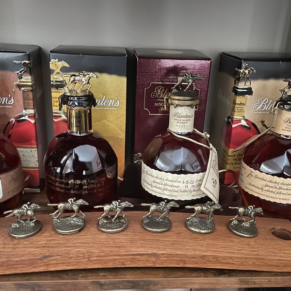 Blanton’s Bourbon Cork Display Wide Oak Center Stave, Blantons, Whiskey ...